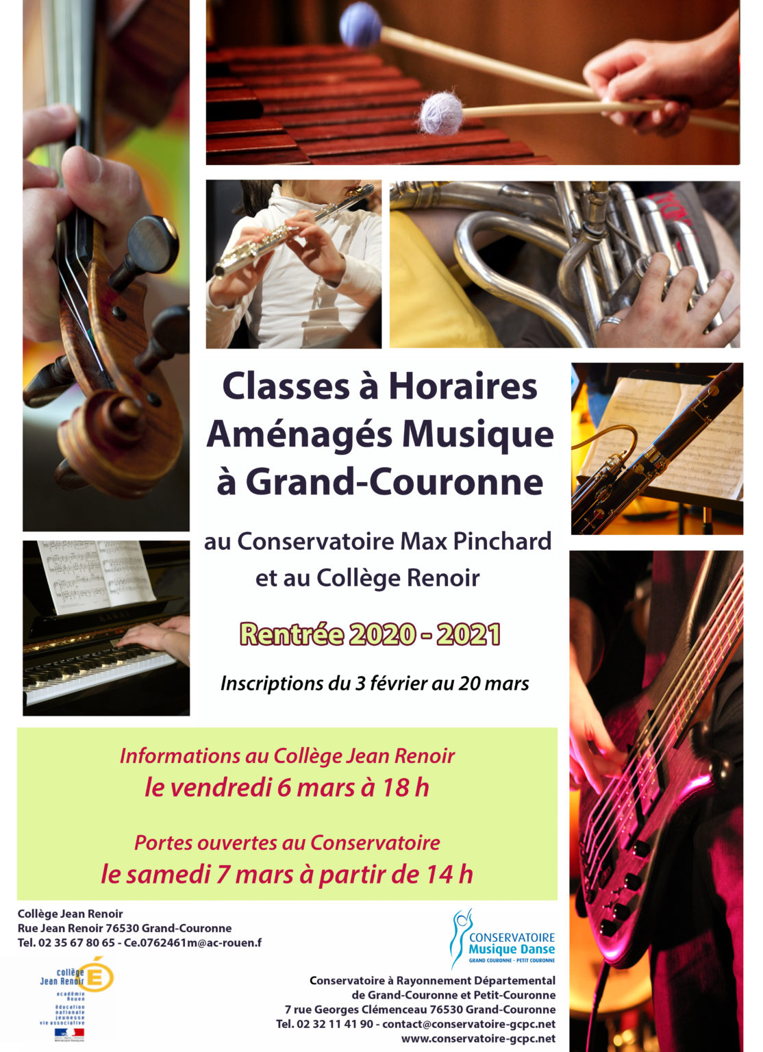 Information sur les Classes à Horaires Aménagés Musique | Conservatoire ...
